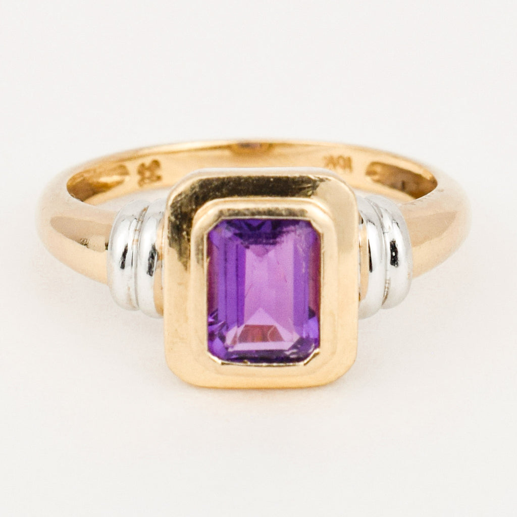 Bezel Set Amethyst Ring – Folklor