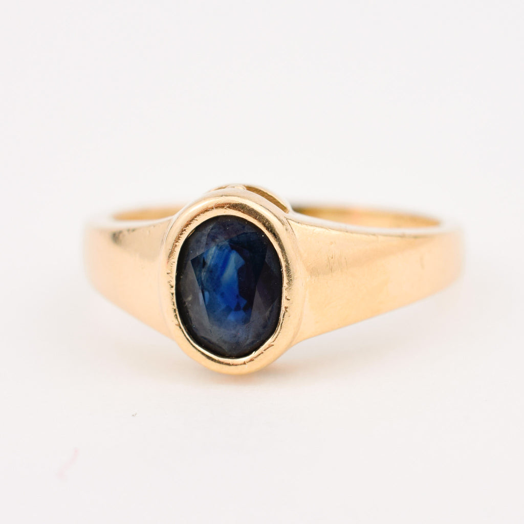 Bezel Set Sapphire Ring – Folklor