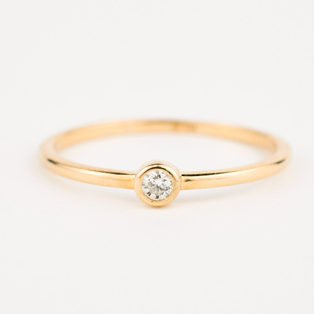 Bezel Set Diamond Ring – Folklor