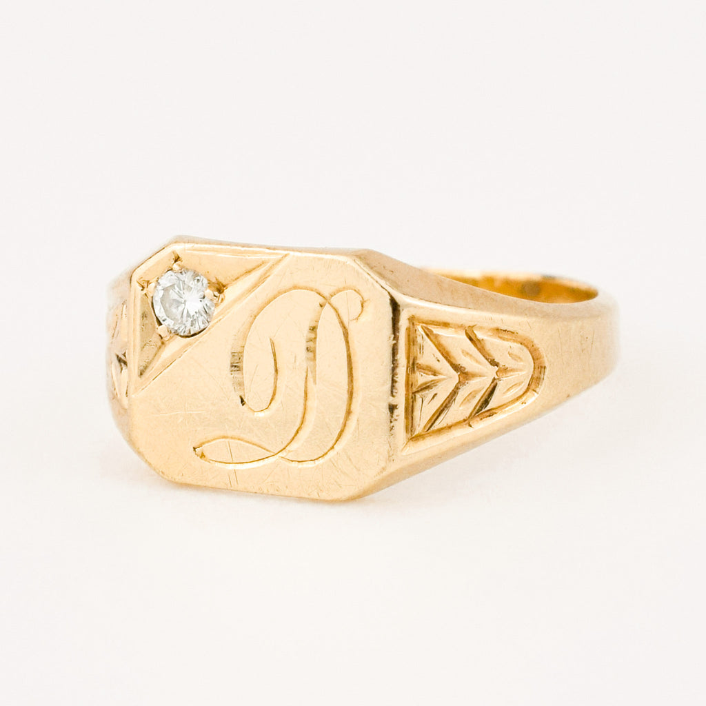 'D' Signet Ring – Folklor