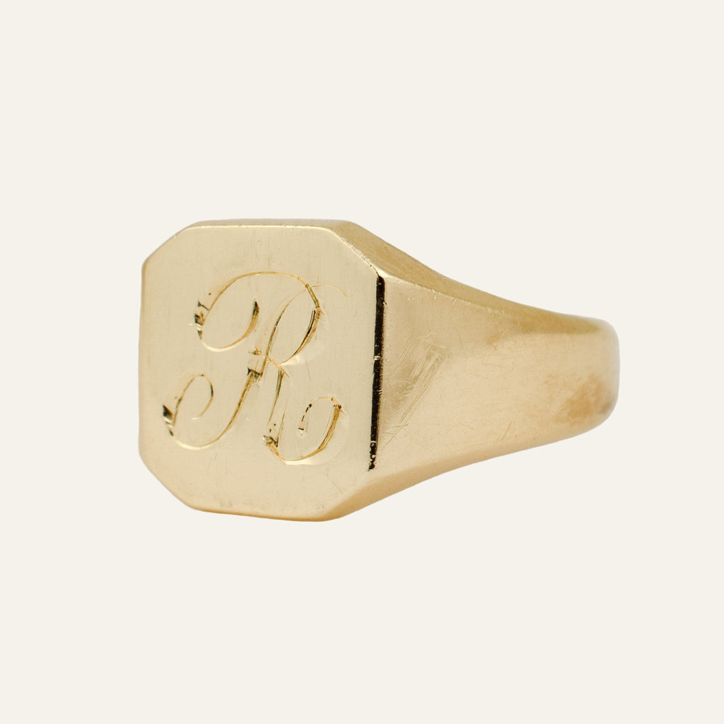 'R' Signet Ring – Folklor