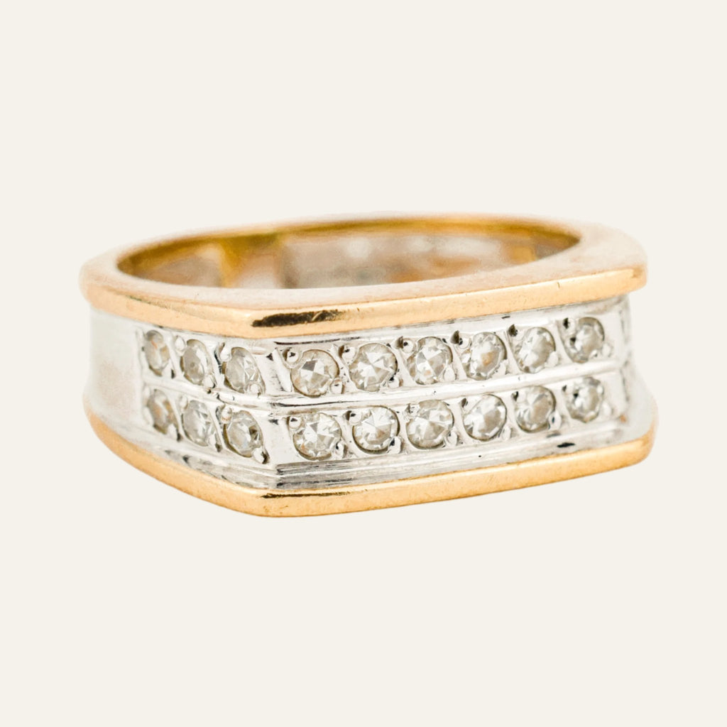 Retro Diamond Angular Band – Folklor