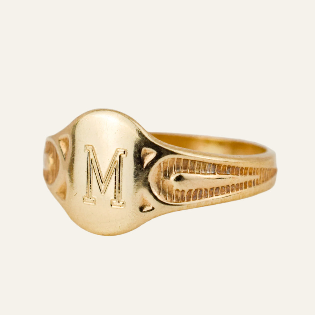 Oval 'M' Signet Ring – Folklor