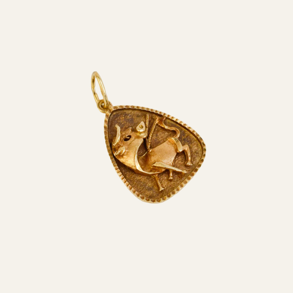 Taurus Charm & Vintage Zodiac Talisman – Folklor